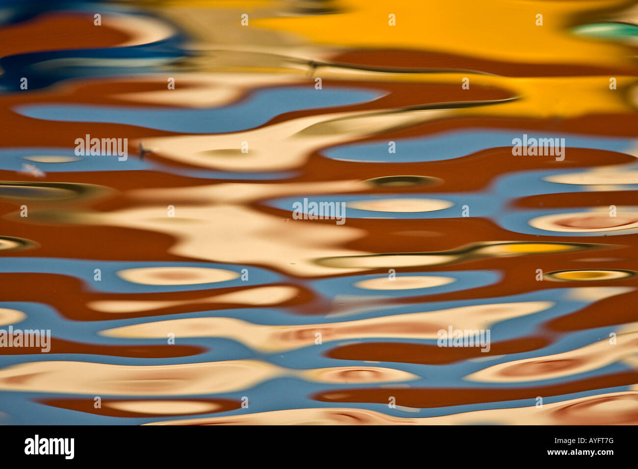 Color reflected in water Stock Photo - Alamy