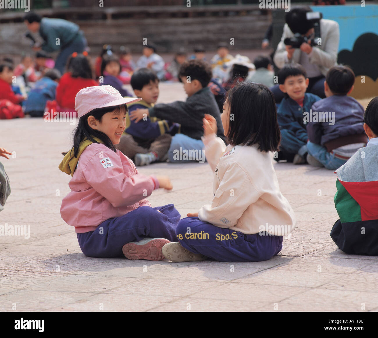 Kids and Ground Stock Photo - Alamy