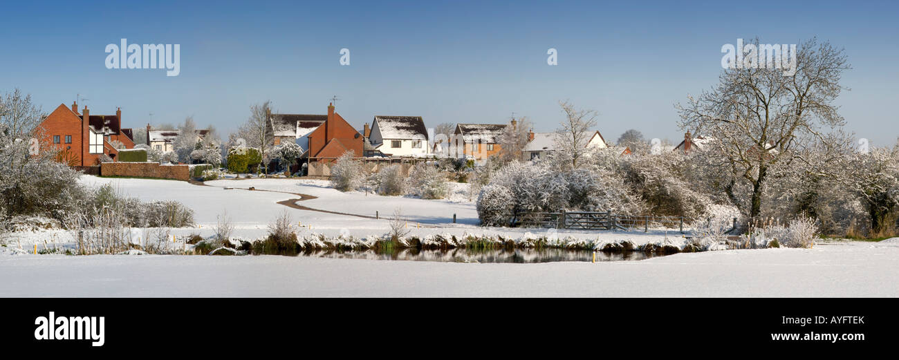 A snow covered rural landscape in the countryside Stock Photo - Alamy