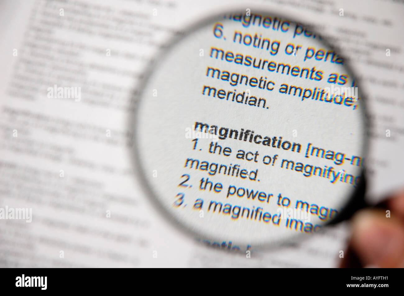 Magnified Word High Resolution Stock Photography and Images - Alamy