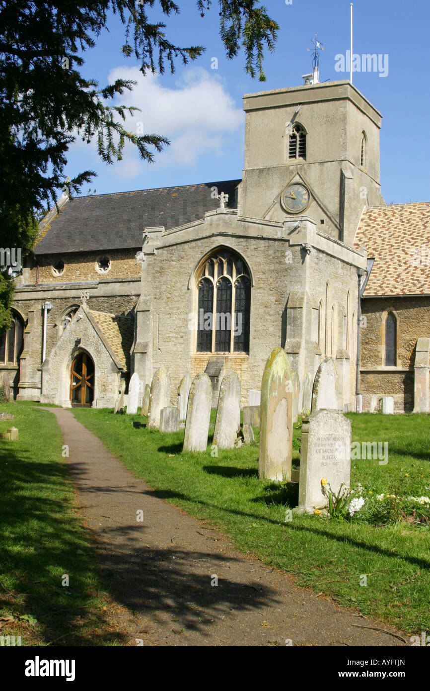St Andrew's Church in the village of Histon, Cambridgeshire Stock Photo ...