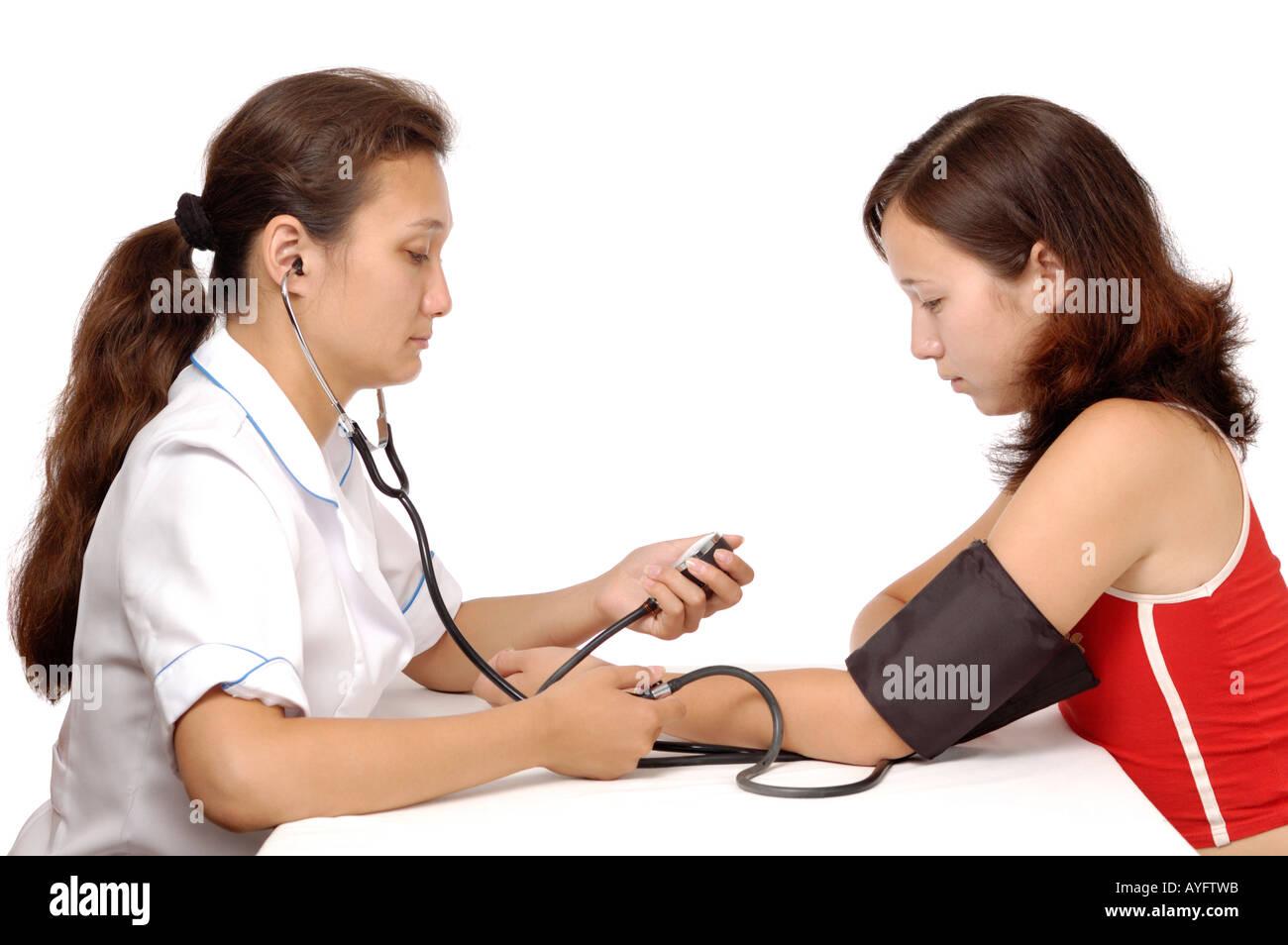 Woman Doctor Measuring Blood Pressure Stock Photo Alamy woman-doctor-measuring-blood-pressure-stock-photo-alamy
