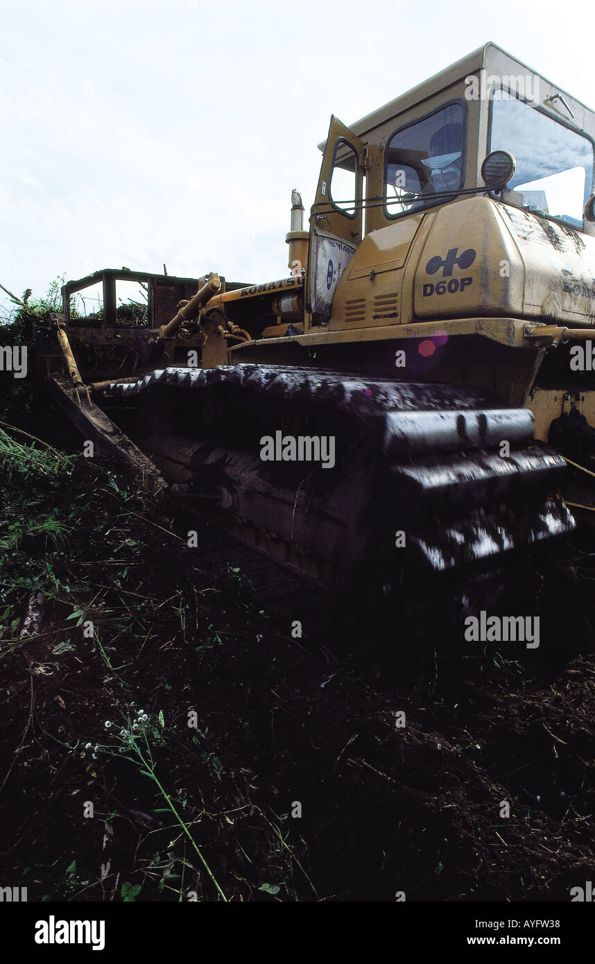 Tractor with Ground Stock Photo - Alamy