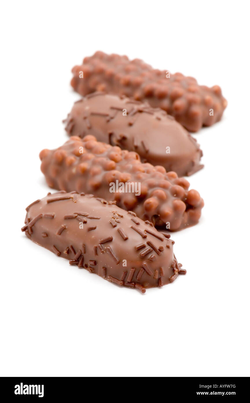 object on white food Chocolate candy Stock Photo - Alamy