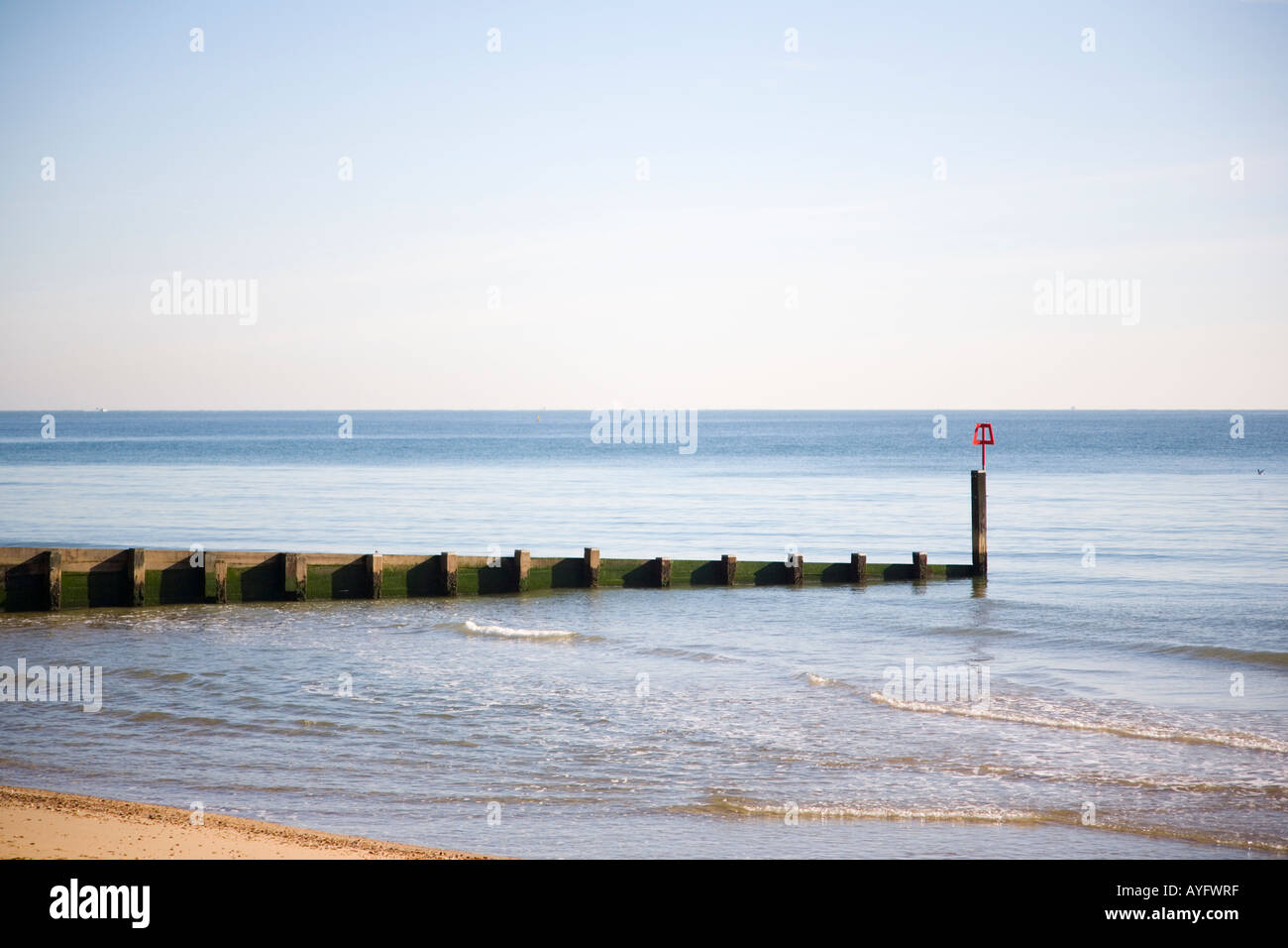 A groyne at Southbourne beach Stock Photo - Alamy