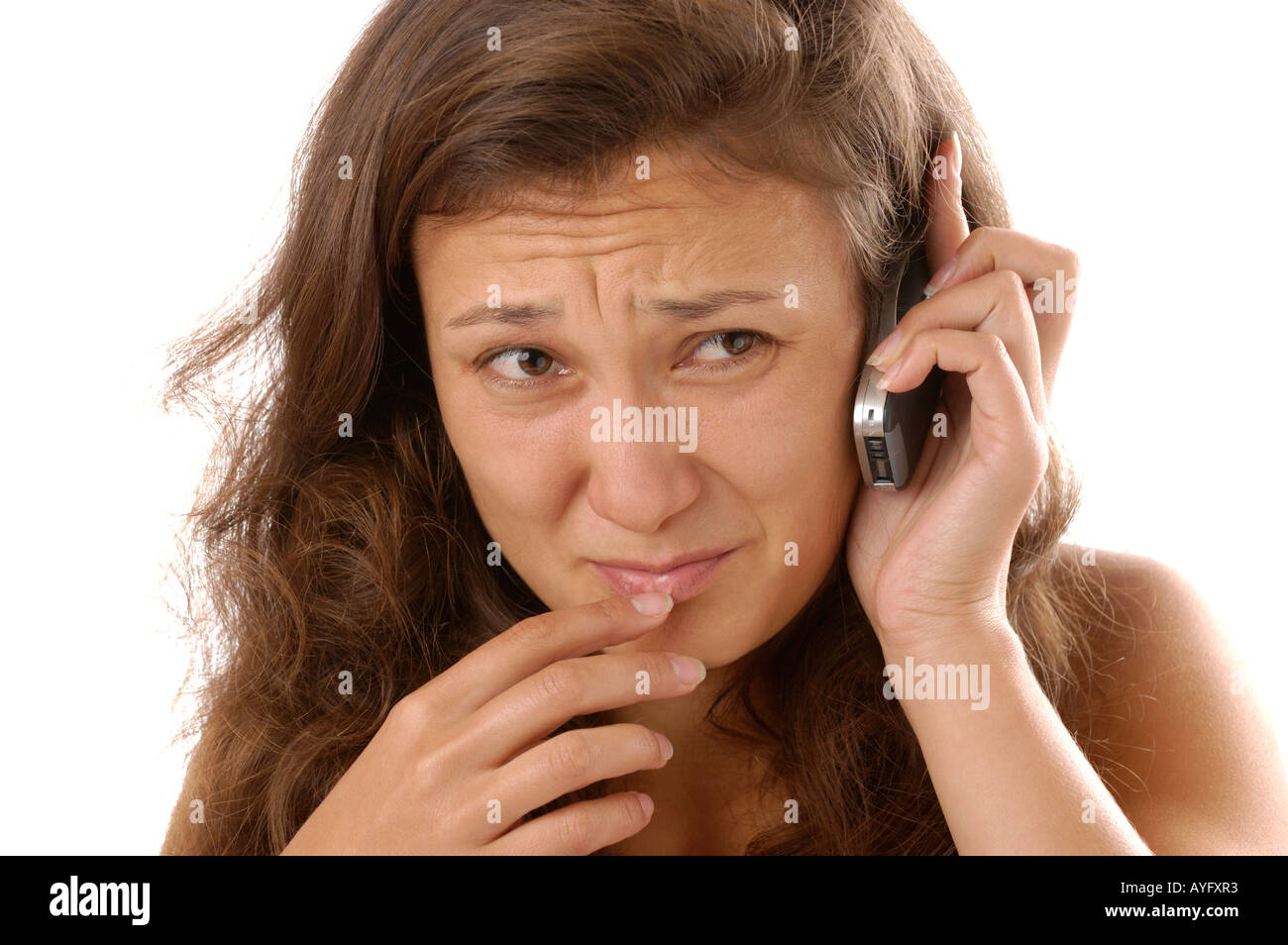 Upset asian woman talking on hi-res stock photography and images - Alamy