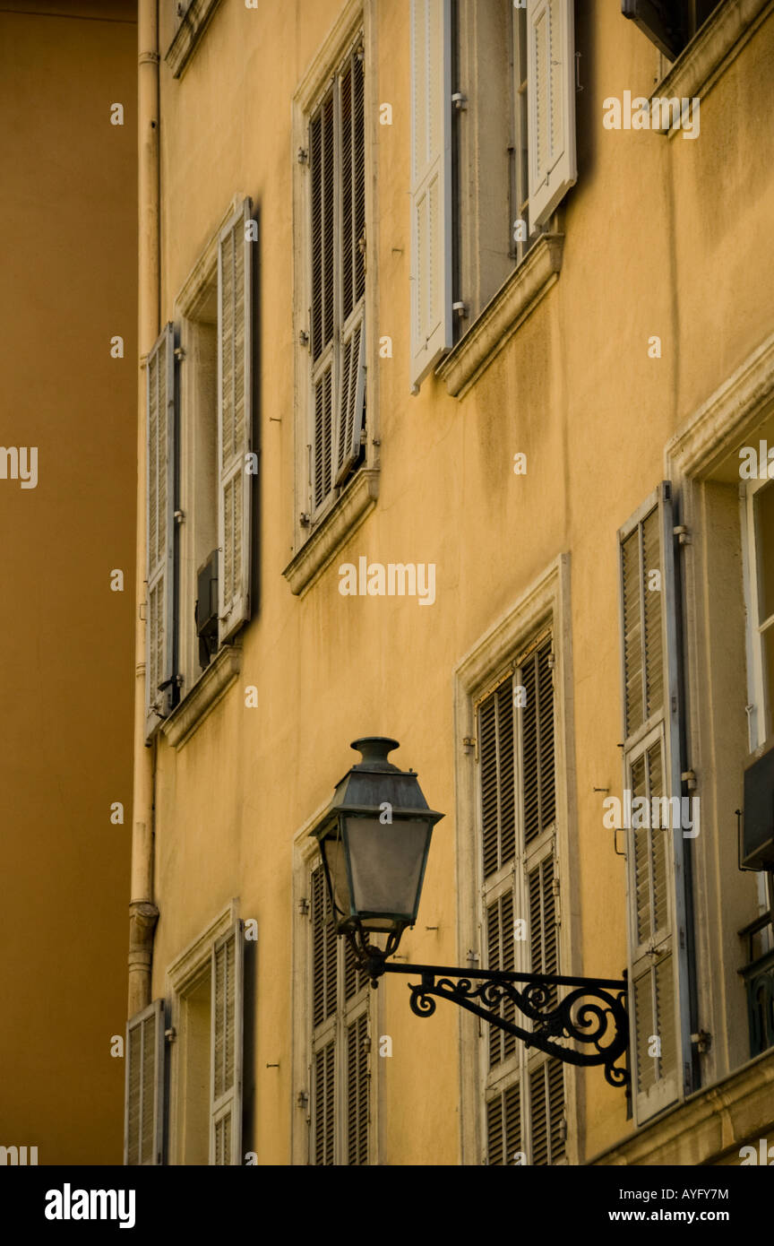 Old french buildings balcony hi-res stock photography and images - Alamy