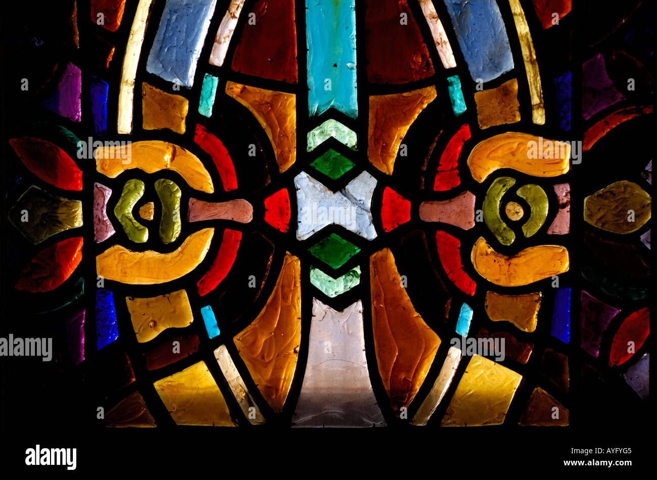 Colorful stained glass Stock Photo - Alamy
