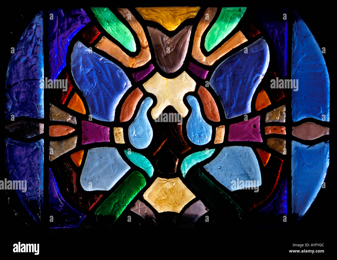 Colorful stained glass Stock Photo - Alamy