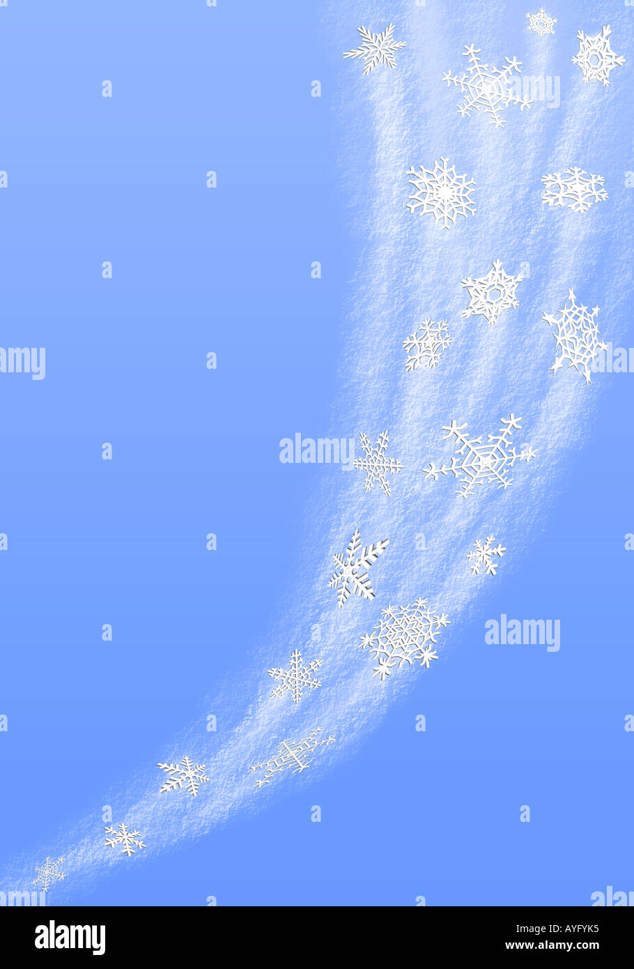 Blizzard of snowflakes Stock Photo - Alamy