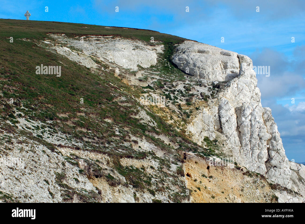 Tennyson Monument, Freshwater, Isle of Wight, England, UK, GB Stock ...