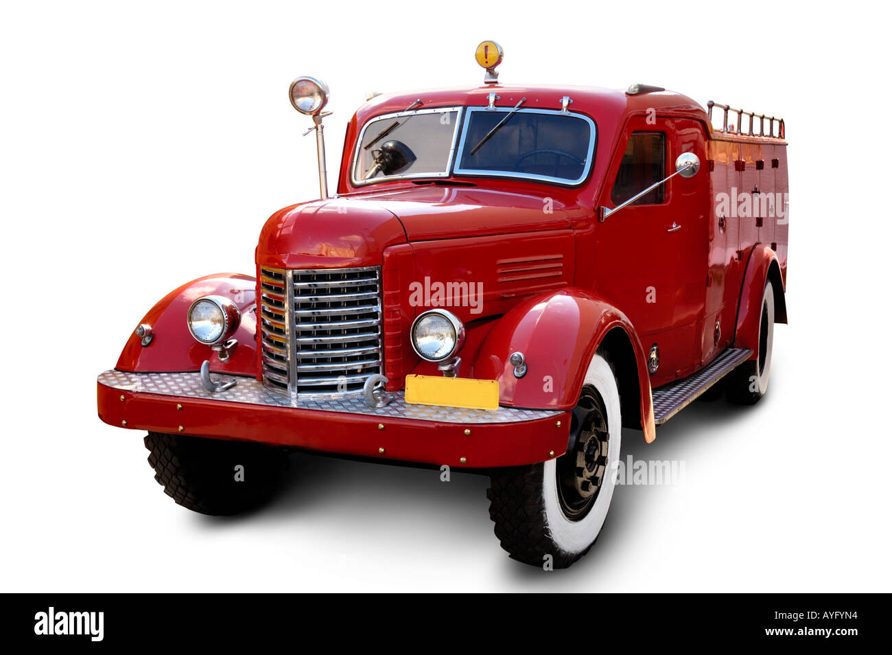 Vintage fire truck Cut Out Stock Images & Pictures - Alamy