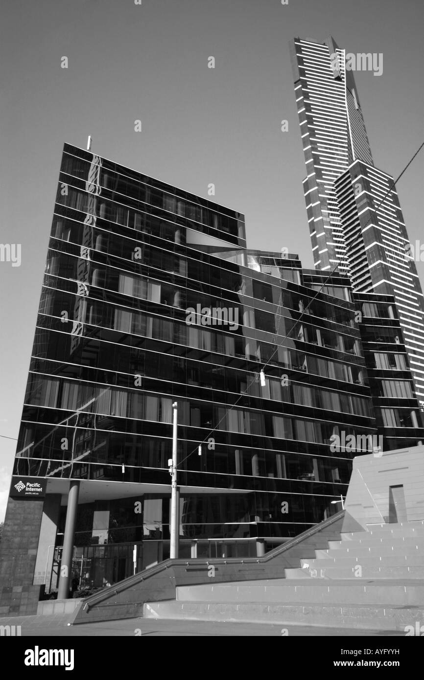 Melbourne skyline view Black and White Stock Photos & Images - Alamy