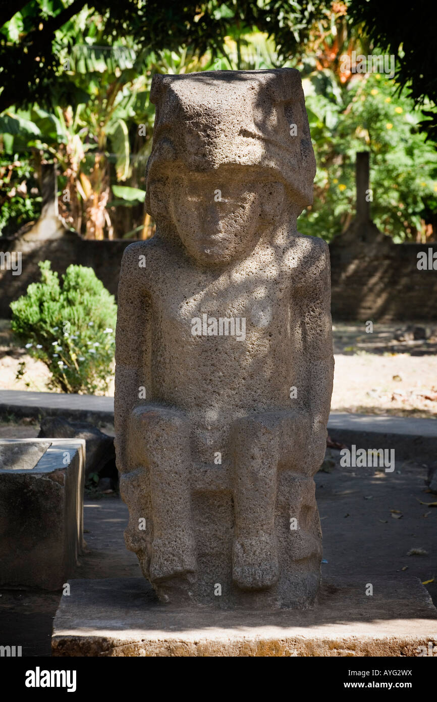 Pre-Columbian stone carvings Altagracia Ometepe Island Nicaragua Stock ...