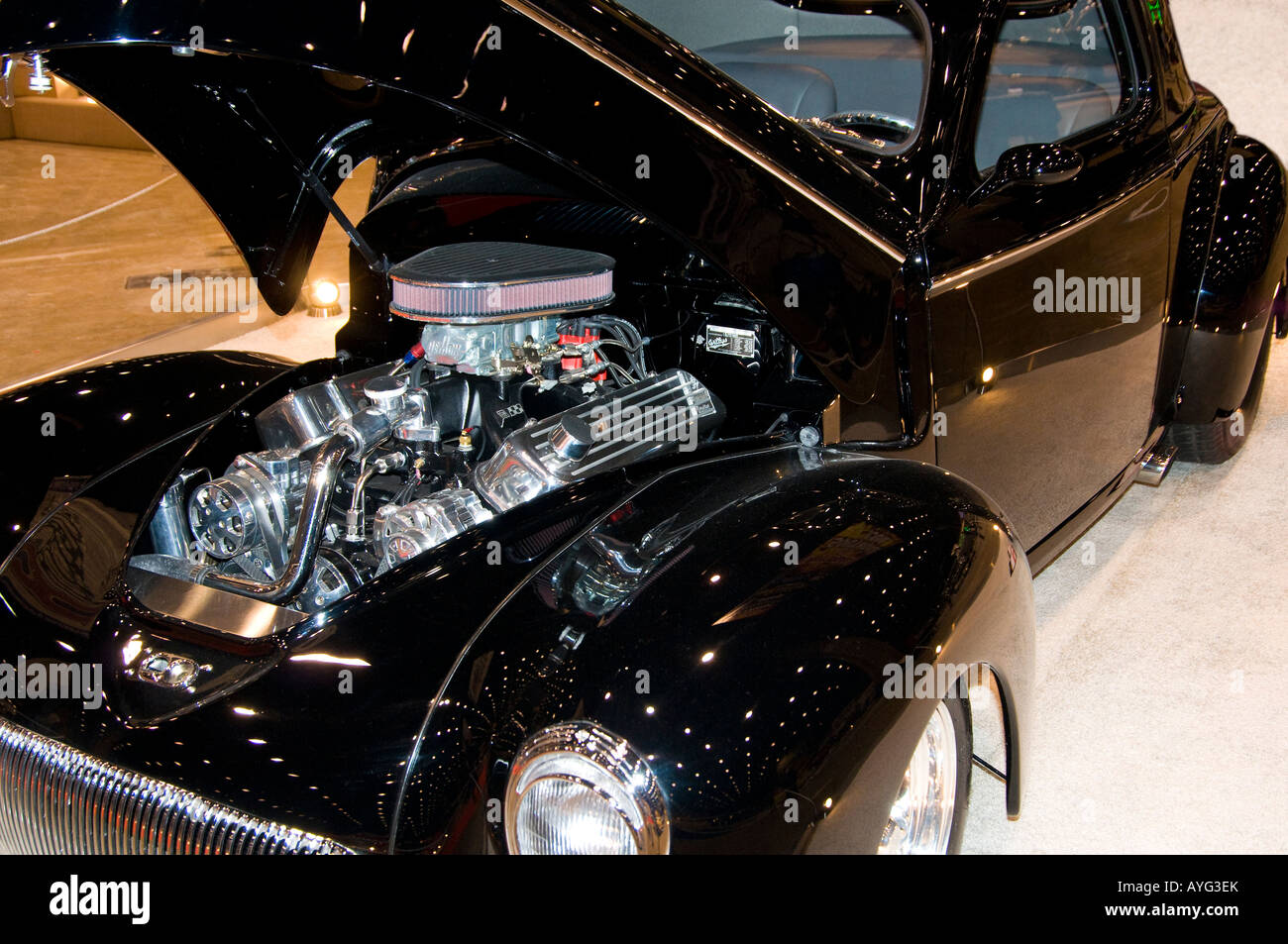 Black American Hot Rod Stock Photo - Alamy