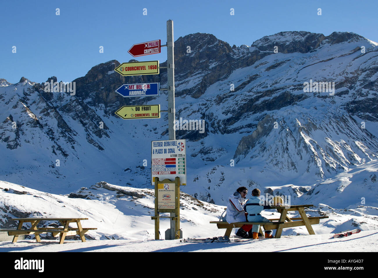 Courchevel 1650 hi-res stock photography and images - Alamy