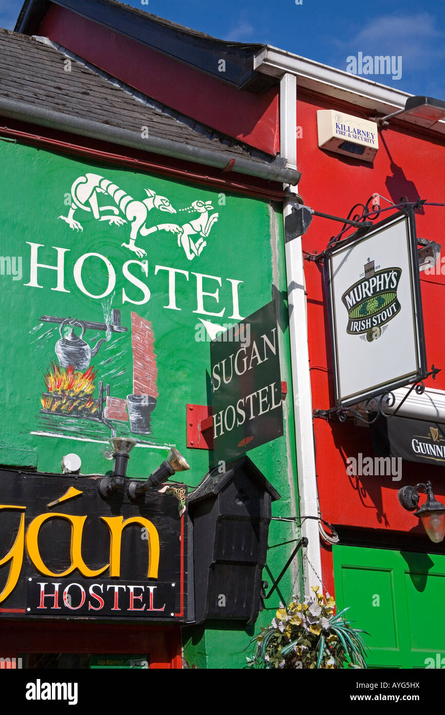The Sugan Hostel Killarney Town County Kerry Ireland Stock Photo - Alamy