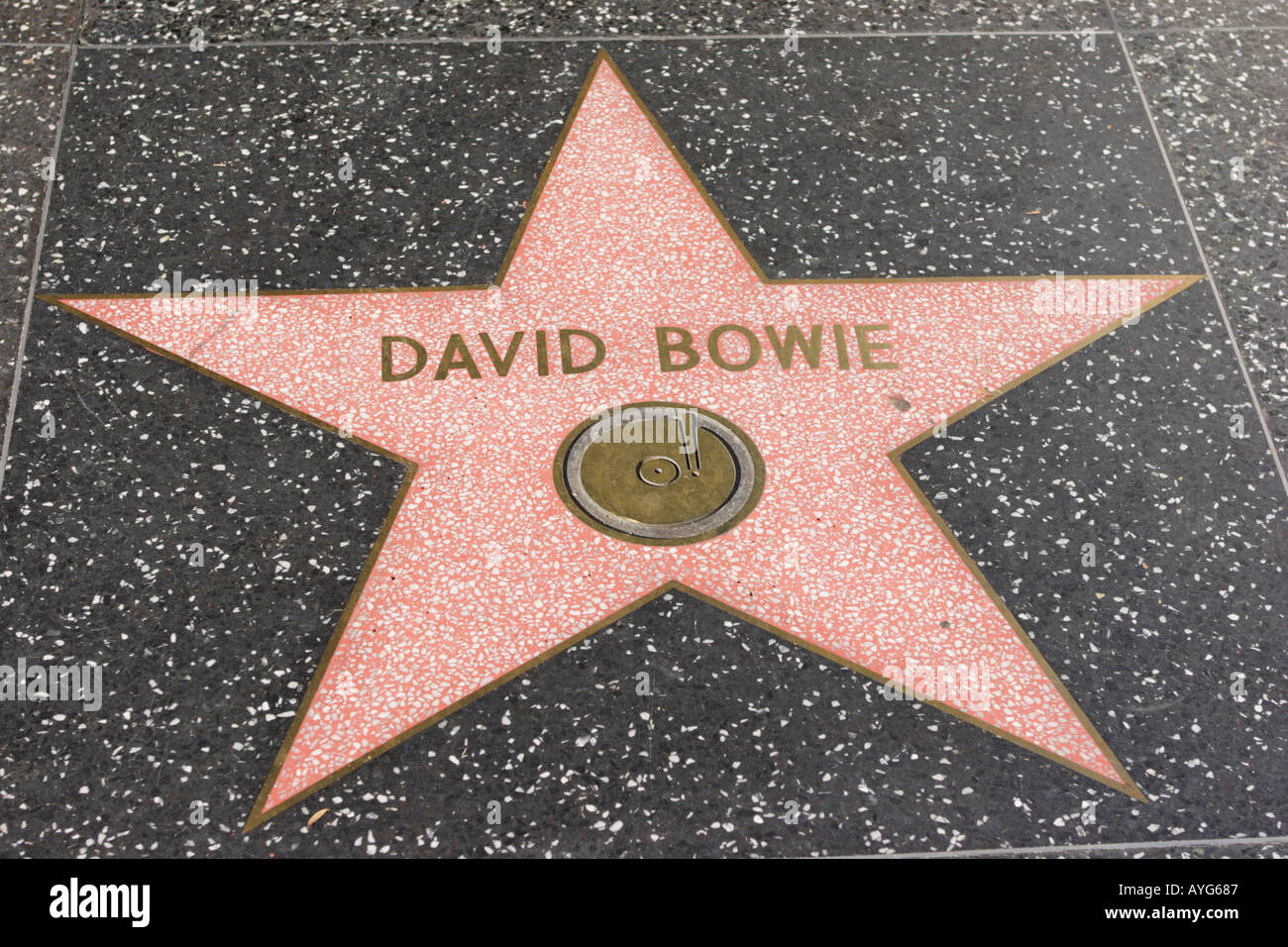 David Bowie Star on Hollywood Walk of Fame Hollywood Boulevard Los ...