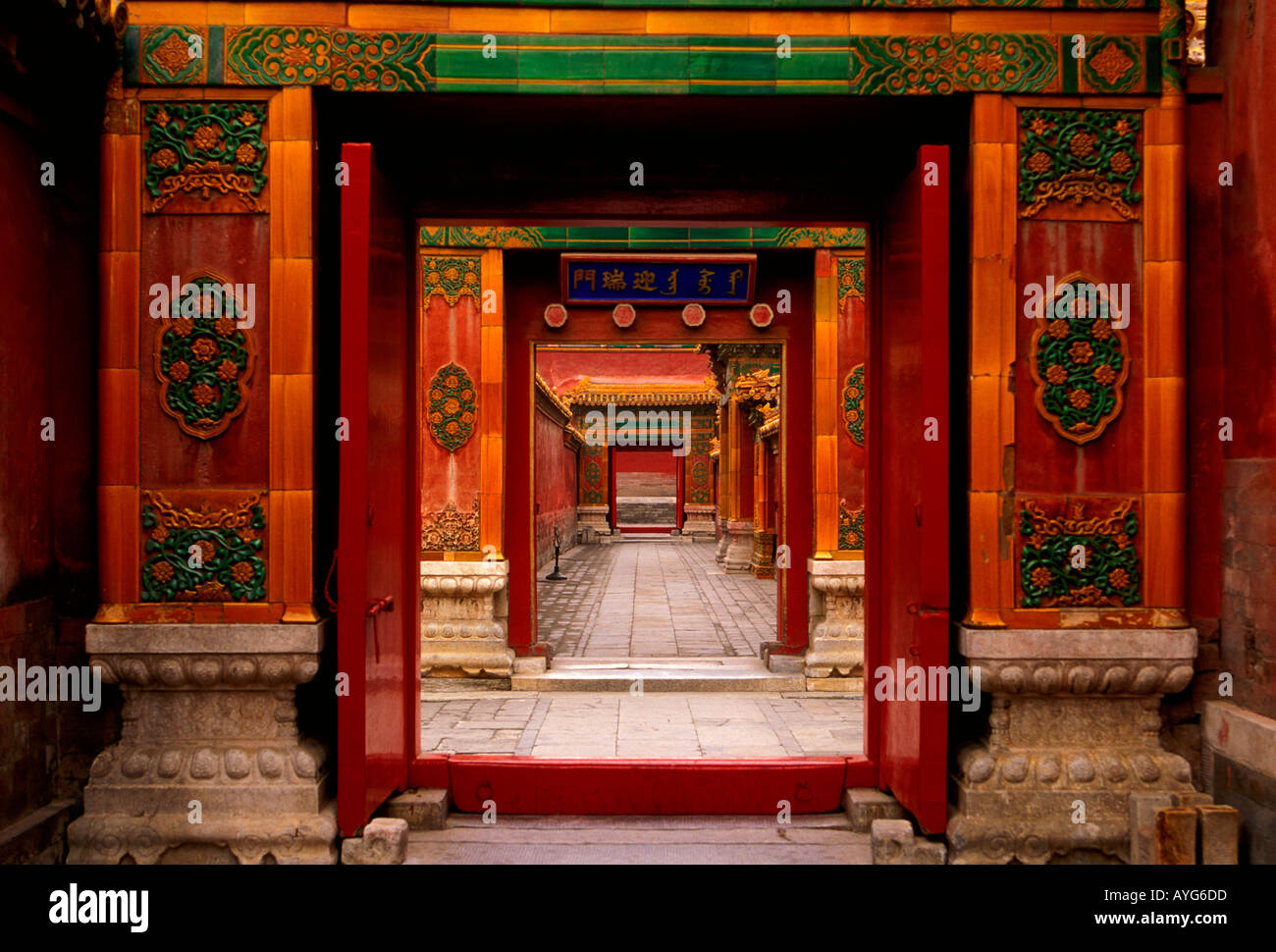 Gateway, Living Quarters, Palace Museum, Forbidden City, Ming and Qing ...
