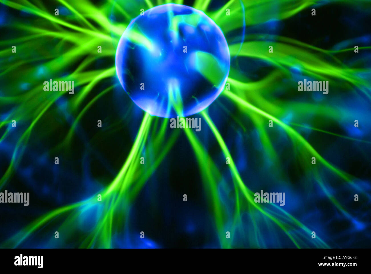 Plasma globe green hi-res stock photography and images - Alamy
