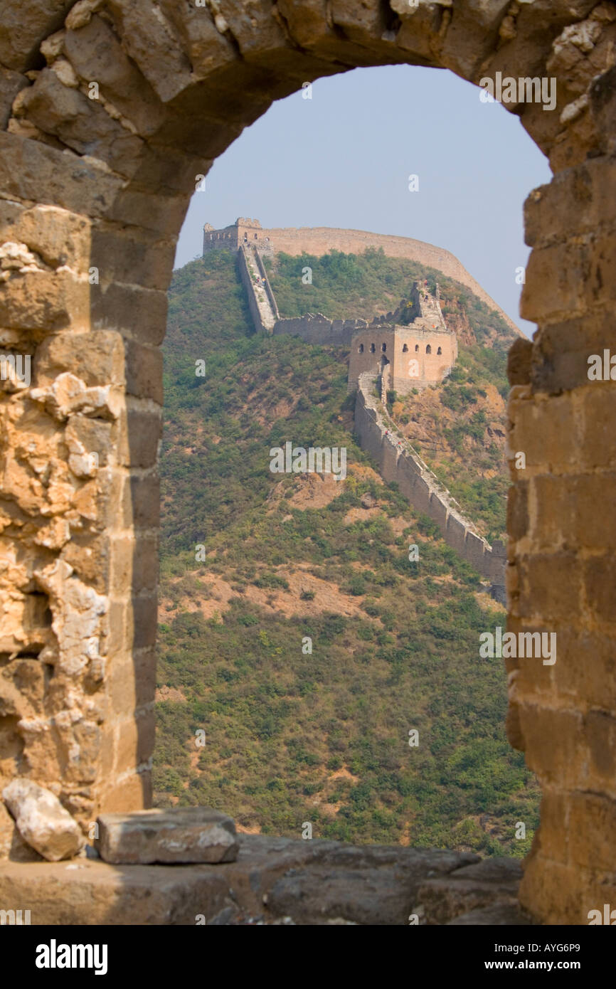 Window in a Tower, Great Wall of China Simatai Stock Photo - Alamy