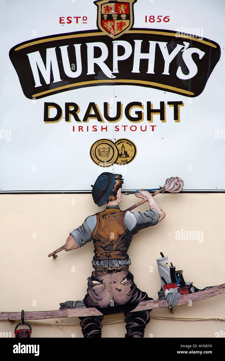 Mural on Pub Dingle Town Dingle Peninsula County Kerry Ireland Stock ...