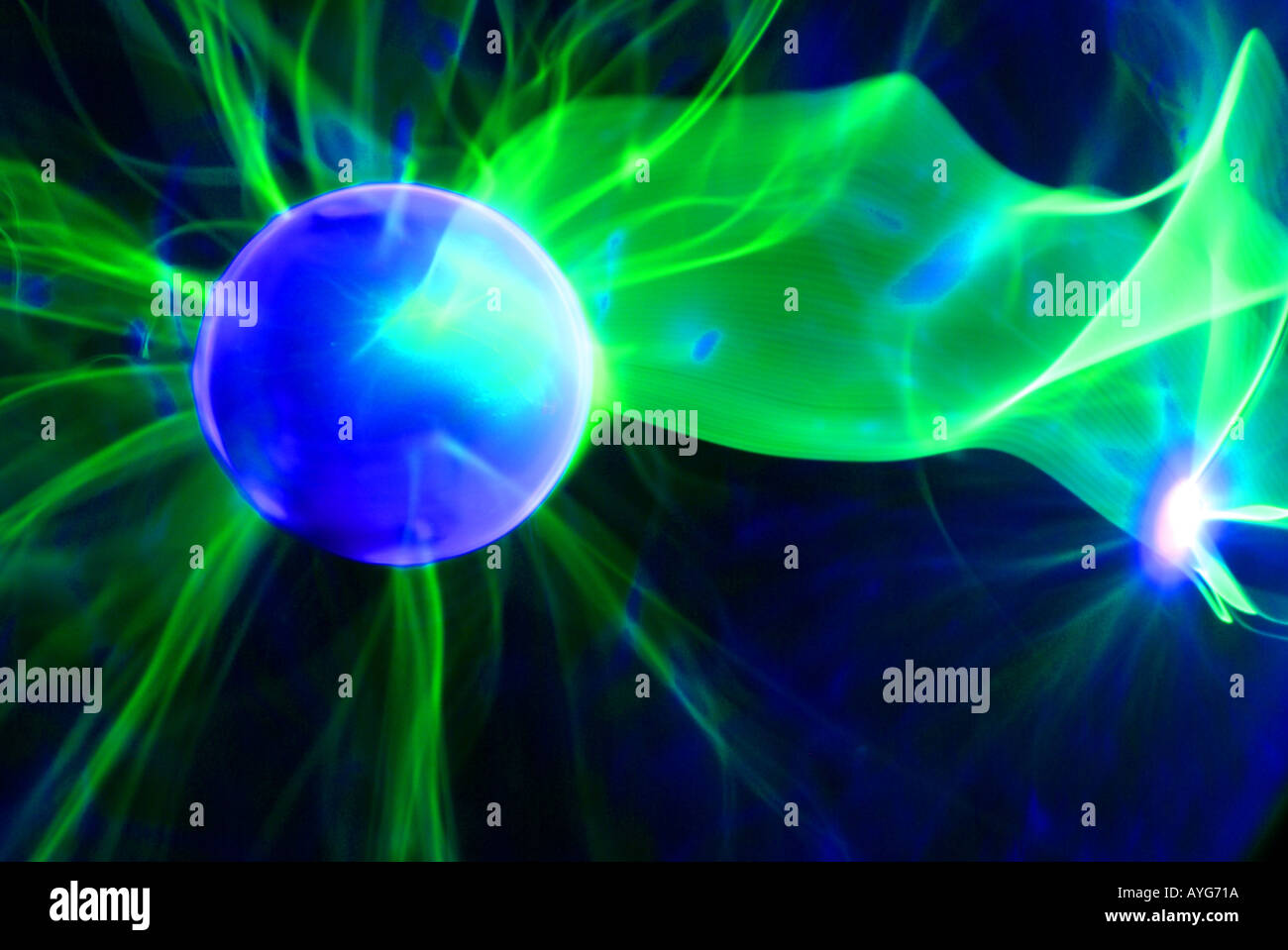 Plasma globe green hi-res stock photography and images - Alamy