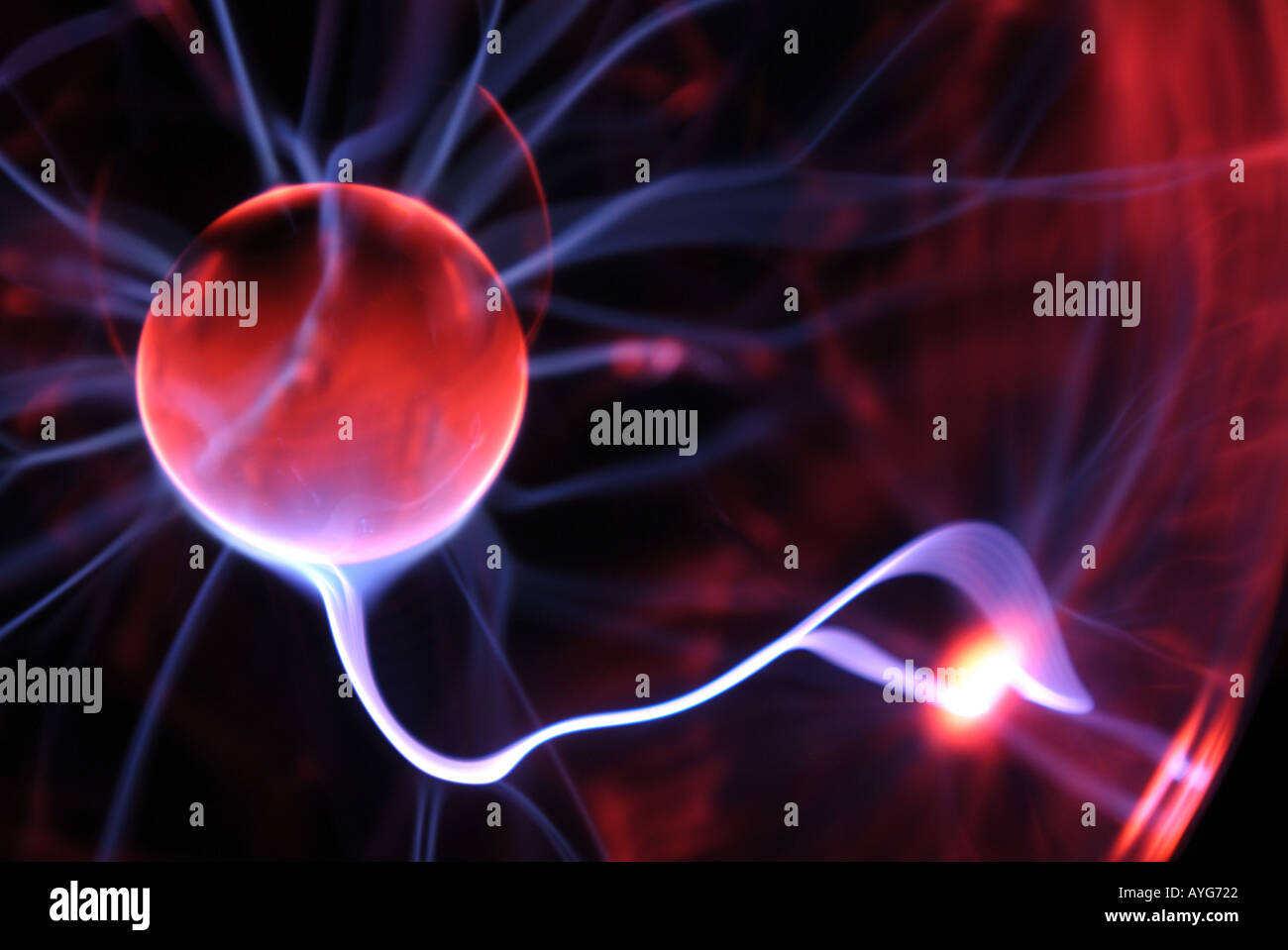 Plasma globe blue hi-res stock photography and images - Alamy