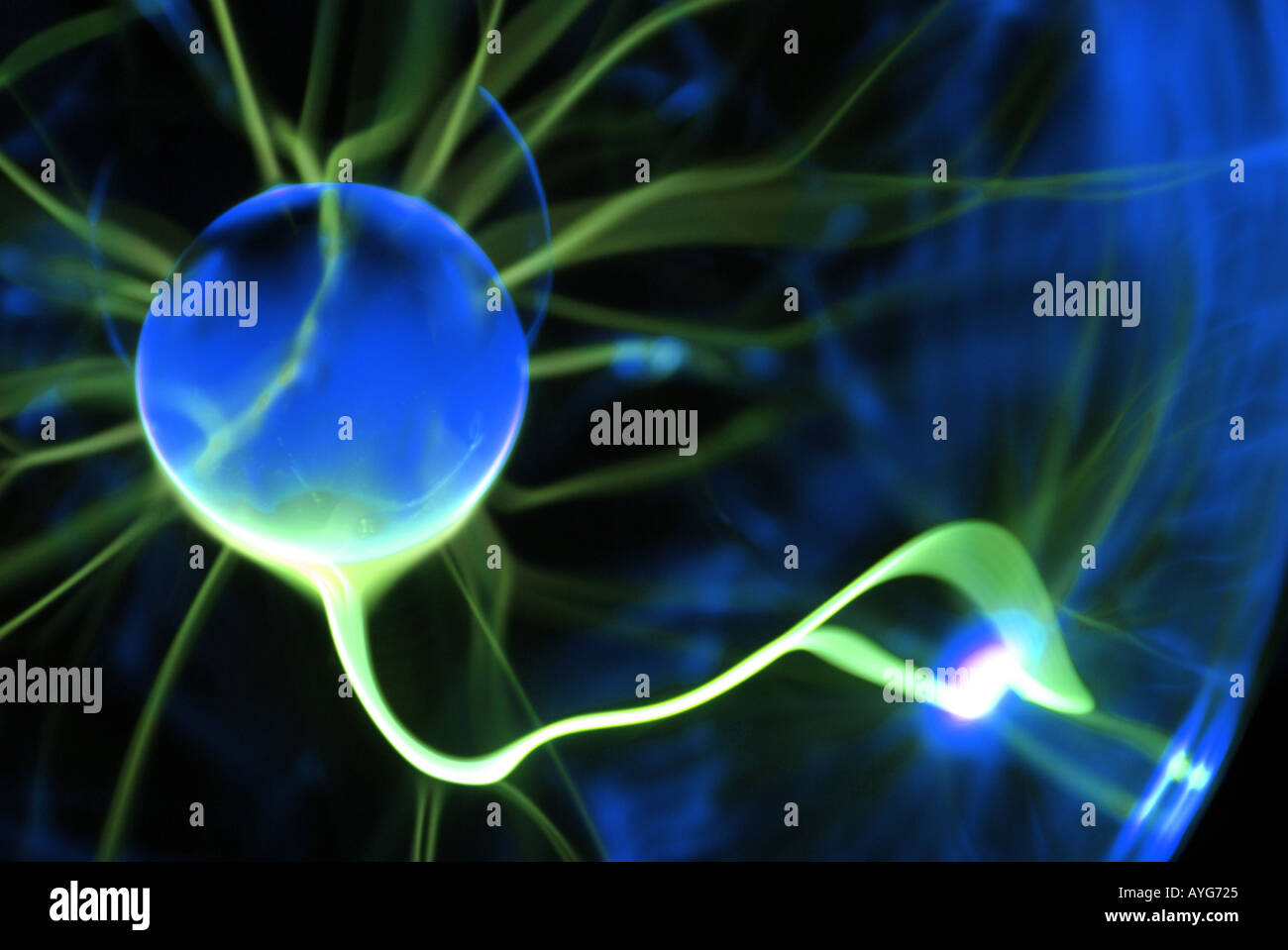 Plasma globe green hi-res stock photography and images - Alamy