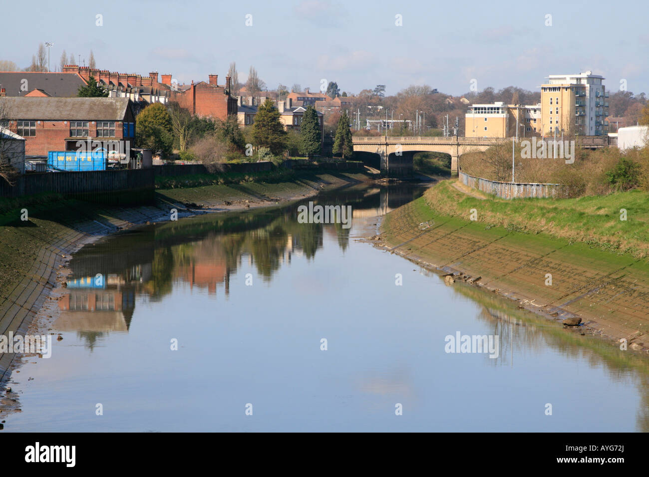 river orwell Ipswich town centre shopping county town of suffolk east ...