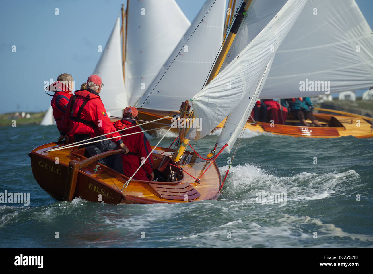 Sailing Seabird Half Rater Trearddur Bay Anglesey North West Wales ...