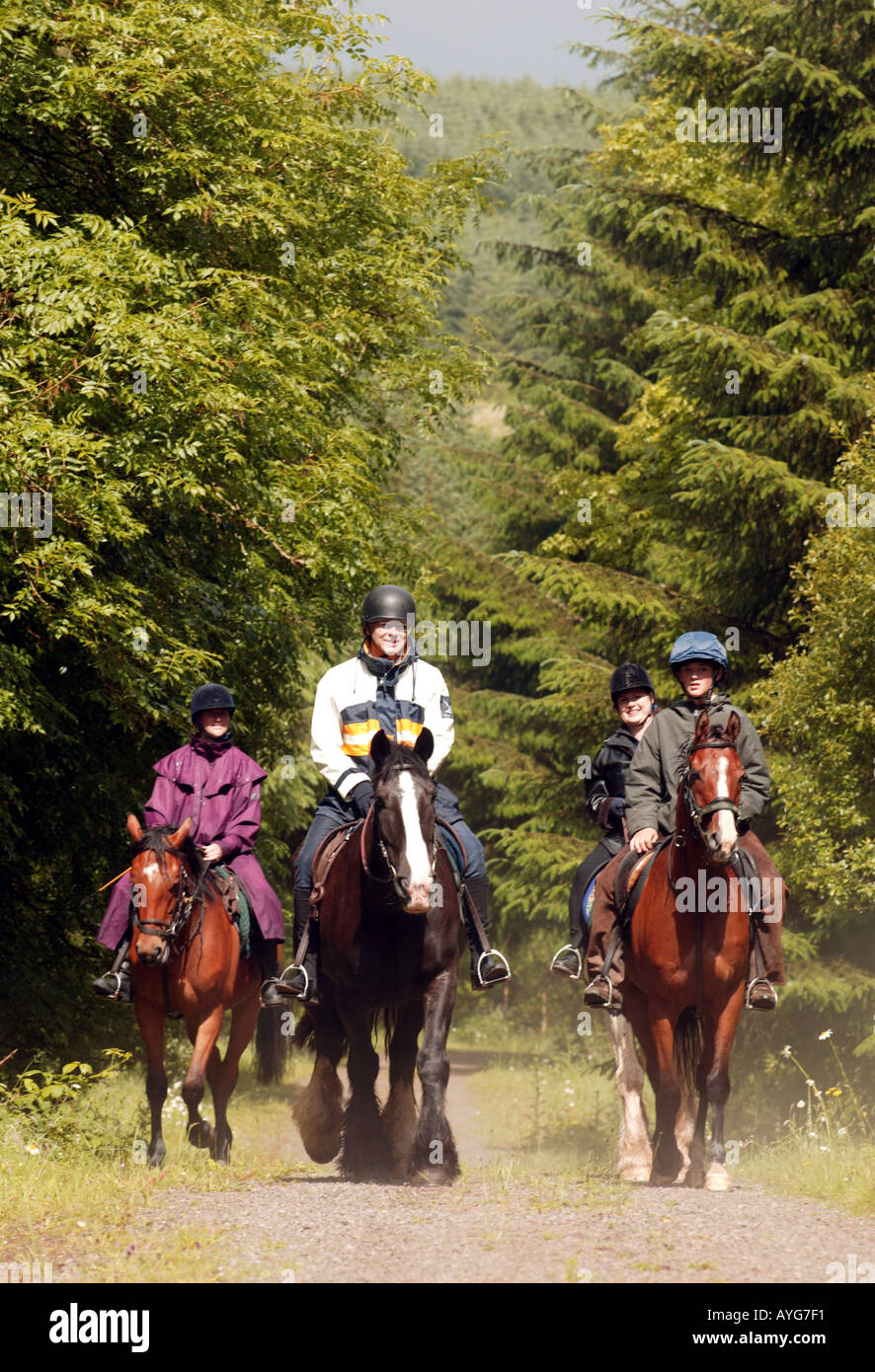 Family pony trekking hi-res stock photography and images - Alamy