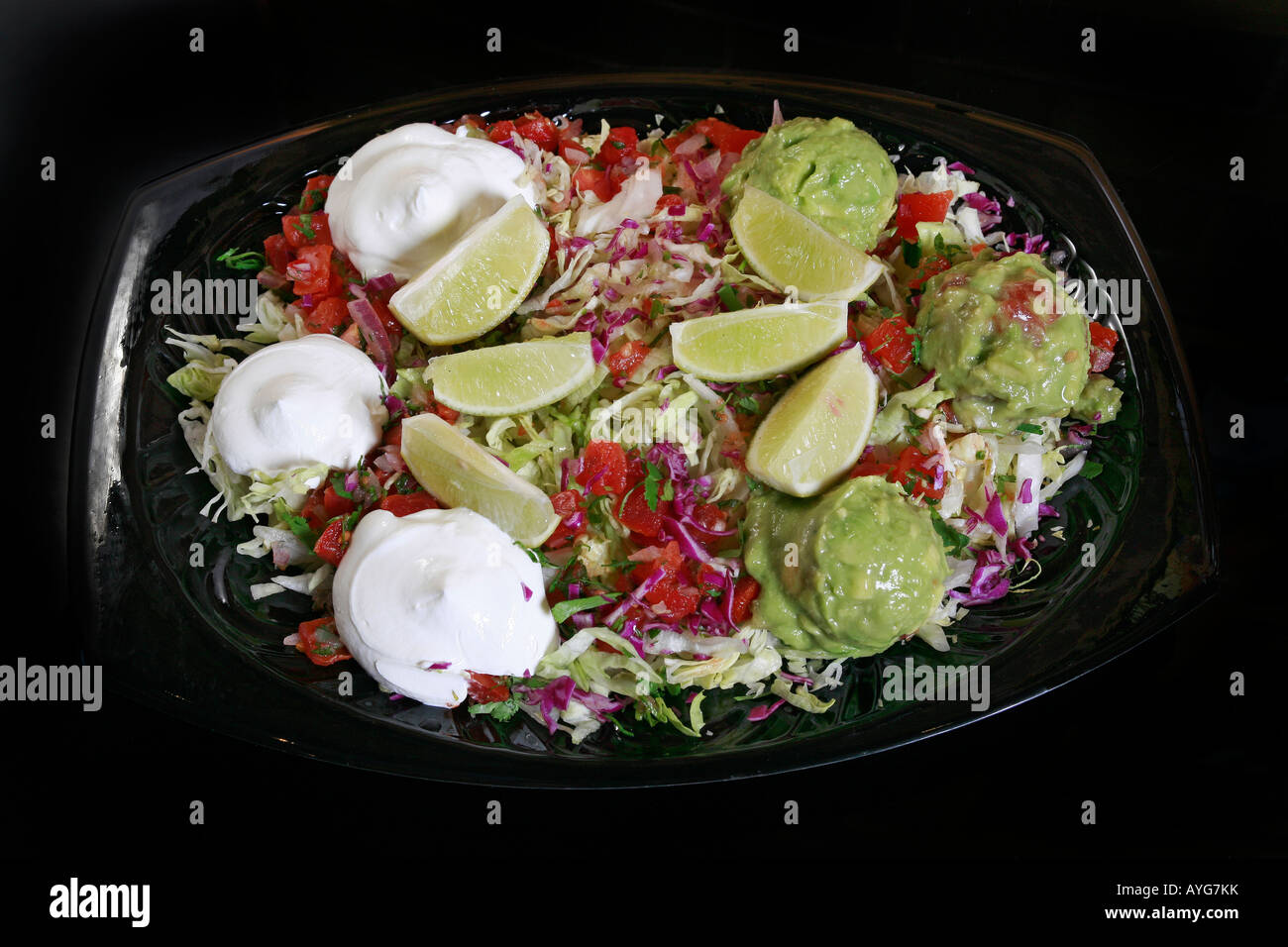 lunch dinner plate Mexican food Stock Photo - Alamy