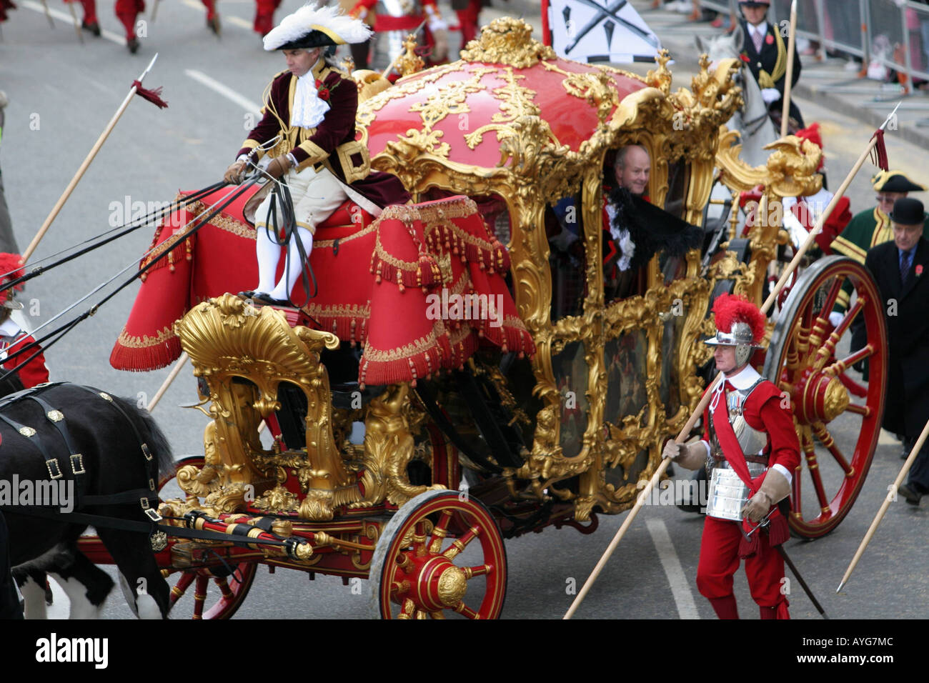 The golden coach belonging to The Lord Mayor of London leaves St Paul’s ...
