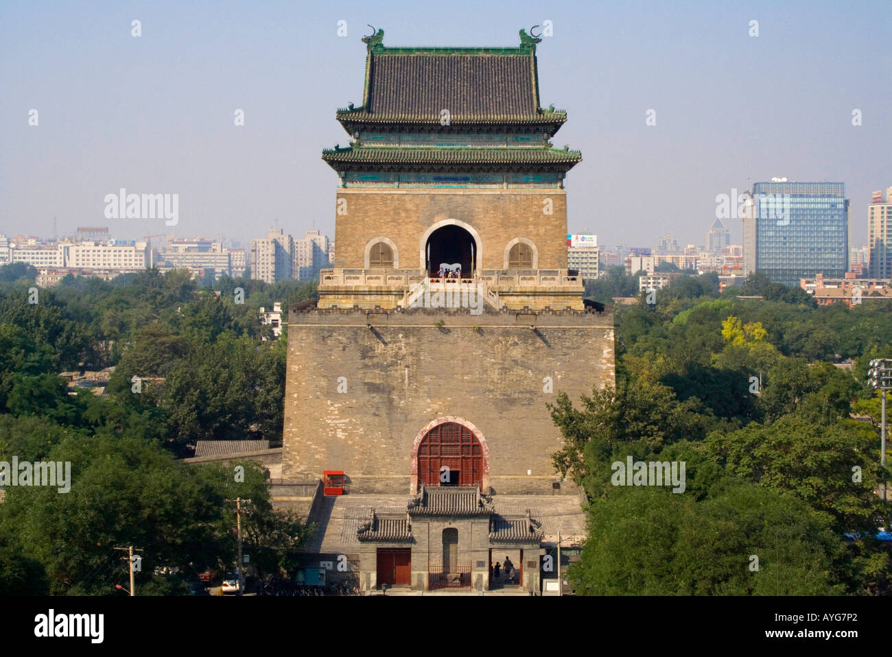Bell Tower, Beijing China Stock Photo - Alamy