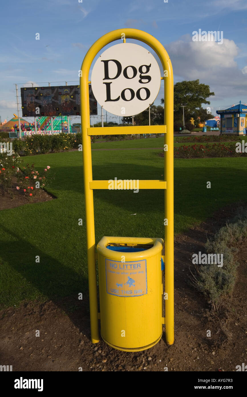 Dog Loo or Toilet Skegness Resort Lincolnshire Coast England UK Stock ...