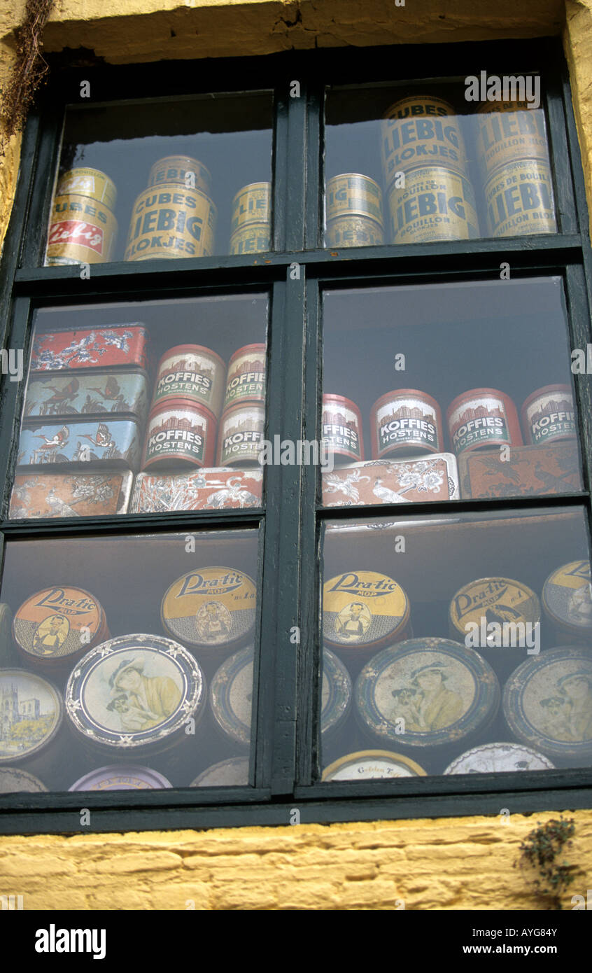 belgium west flanders brugges the window of a shop Stock Photo - Alamy