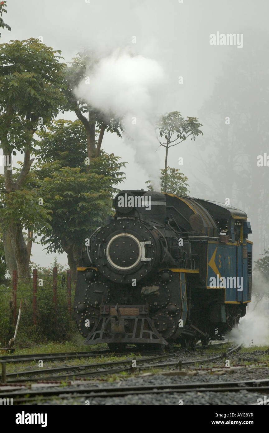 Steam locomotive "Nilgiri Queen" of Nilgiri Mountain Railway at Coonoor ...