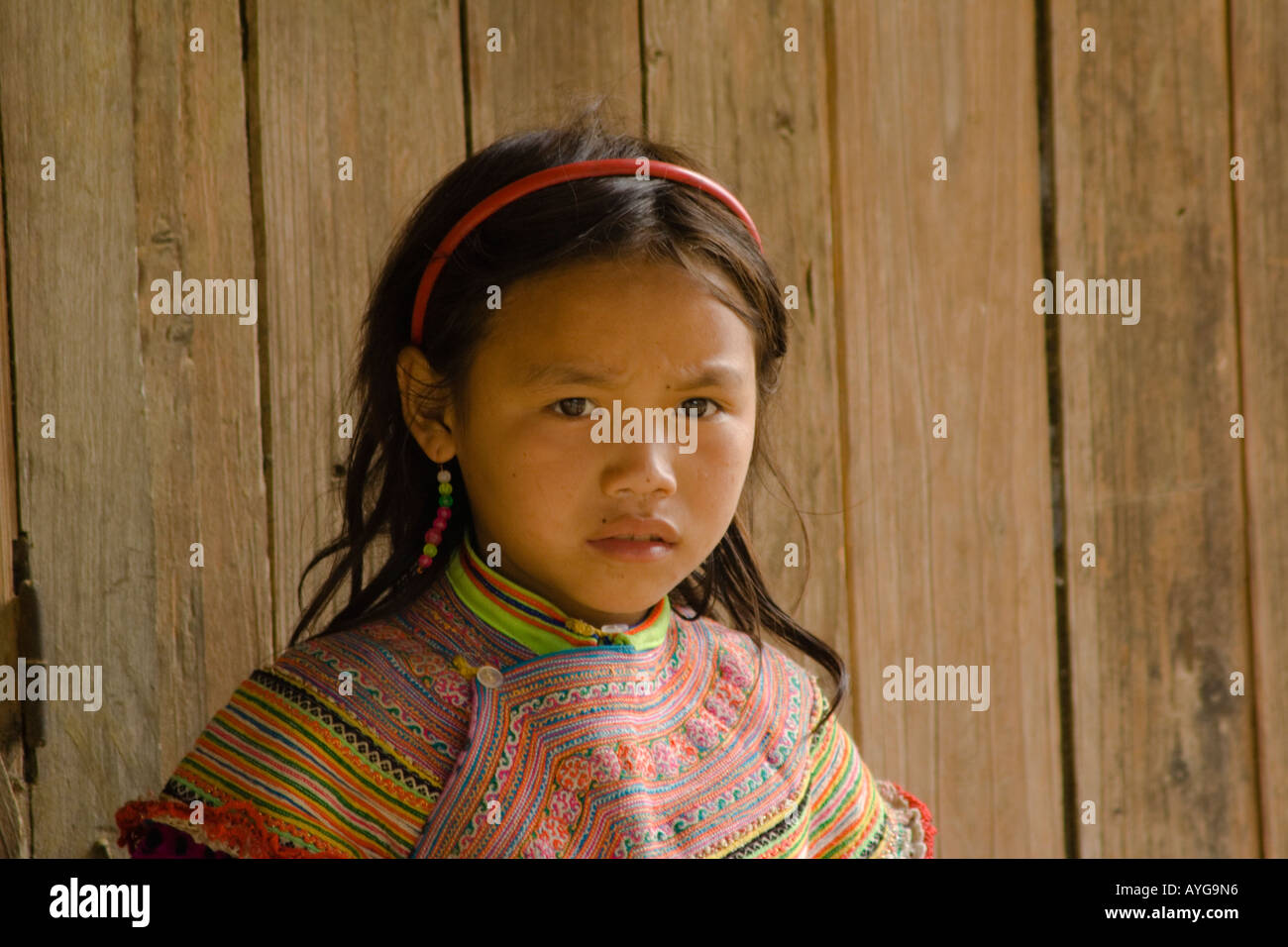 Beautiful Young Hmong Girl Bac Ha Market Near Sapa Vietnam Stock Photo ...
