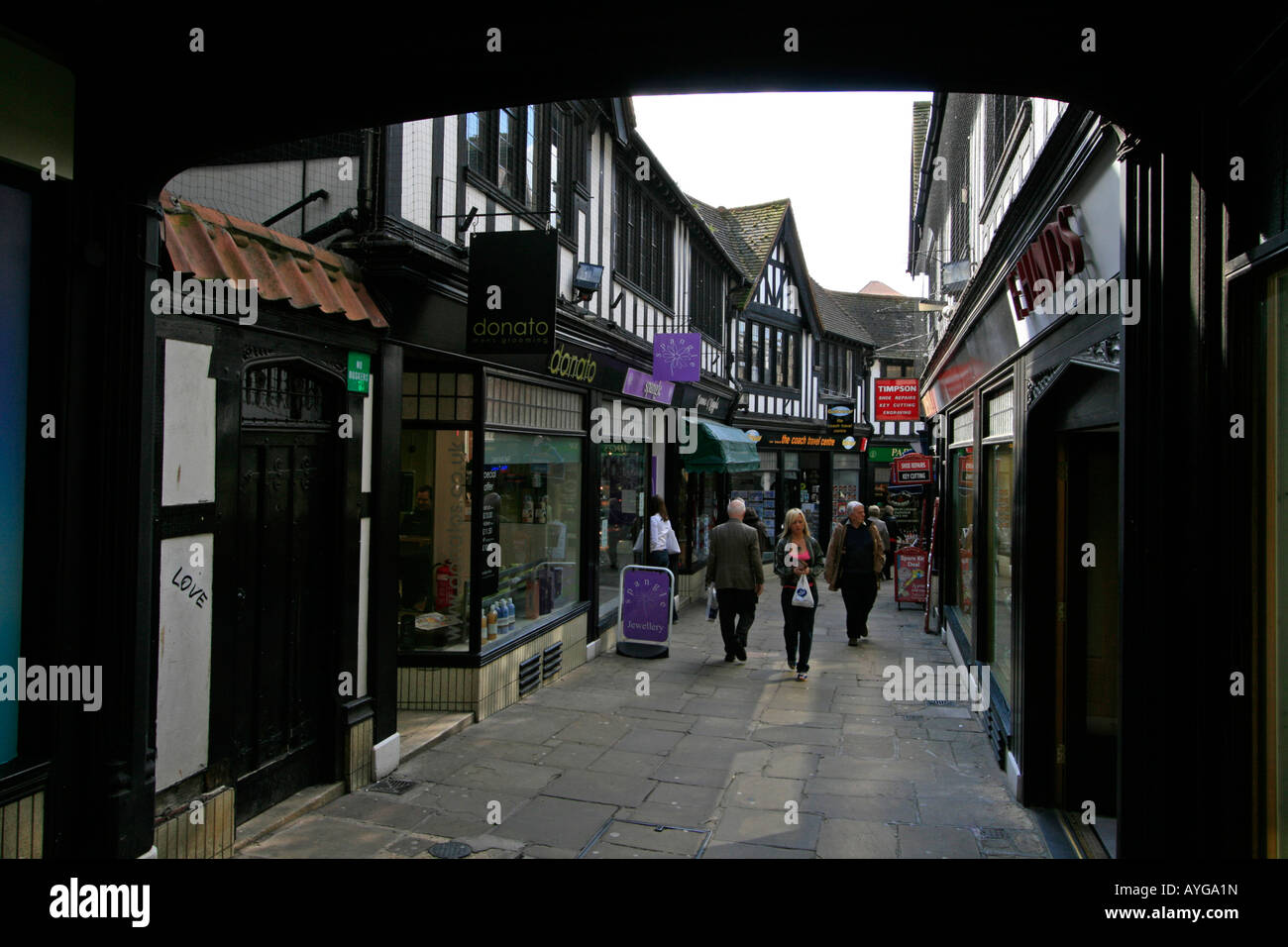 Ipswich town centre shopping county town of suffolk east anglia england ...