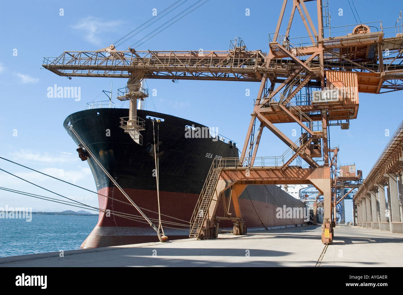 Ship at the port Stock Photo - Alamy
