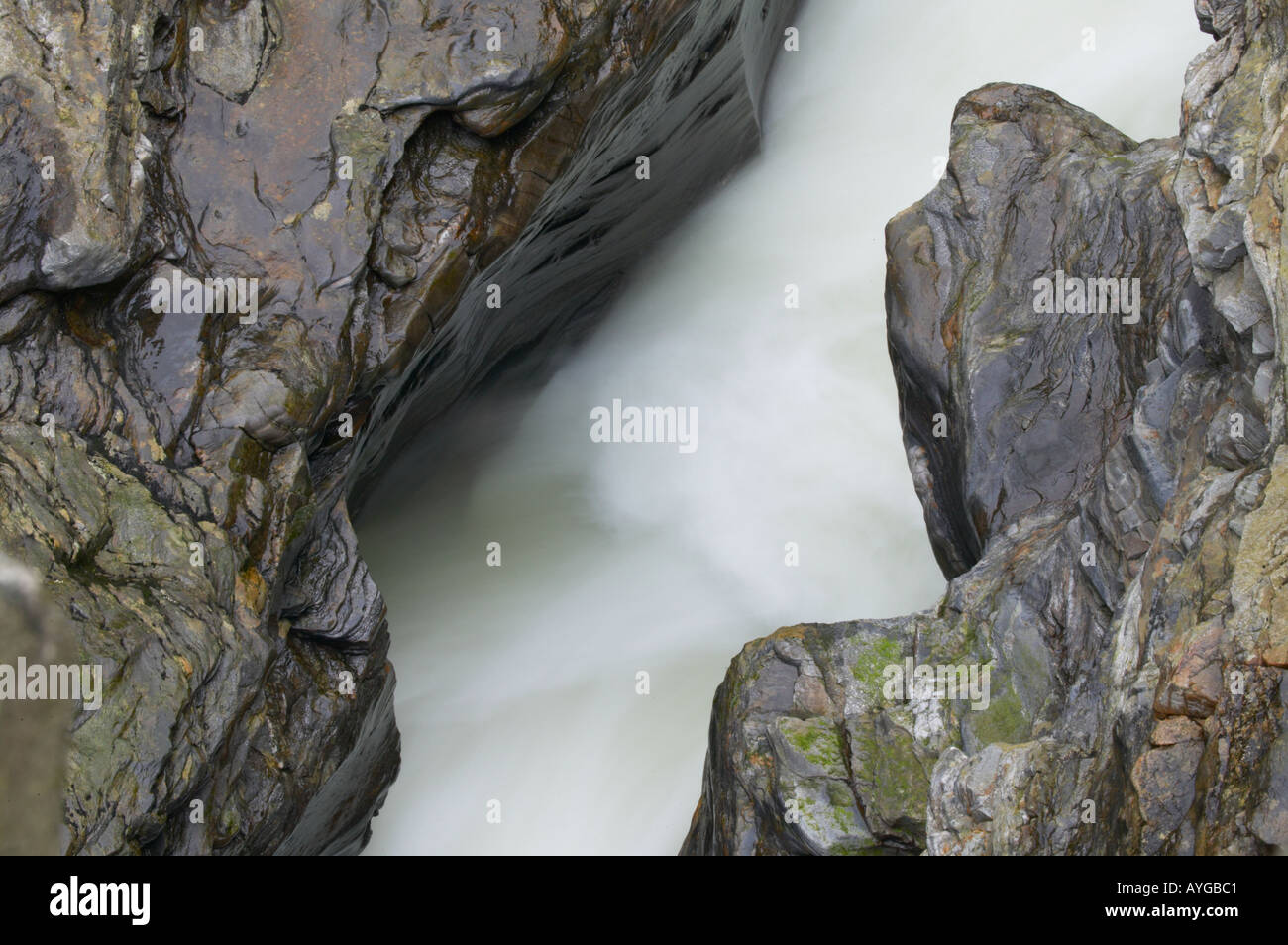 River Dee and waterfall at Linn of Dee Scottish Highlands Perthshire ...
