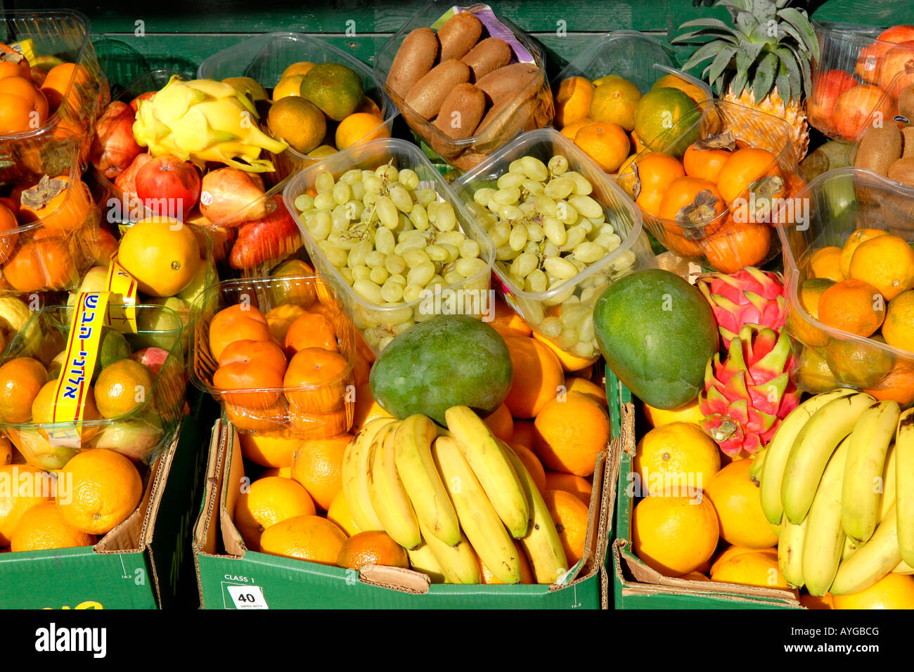 Western promenade, fresh fruit for iced drinks & smoothies - banana ...