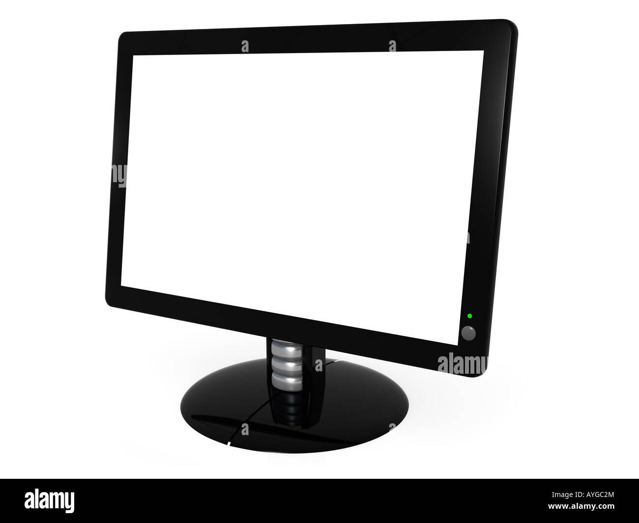 Tft monitor blank screen isolated Black and White Stock Photos & Images ...