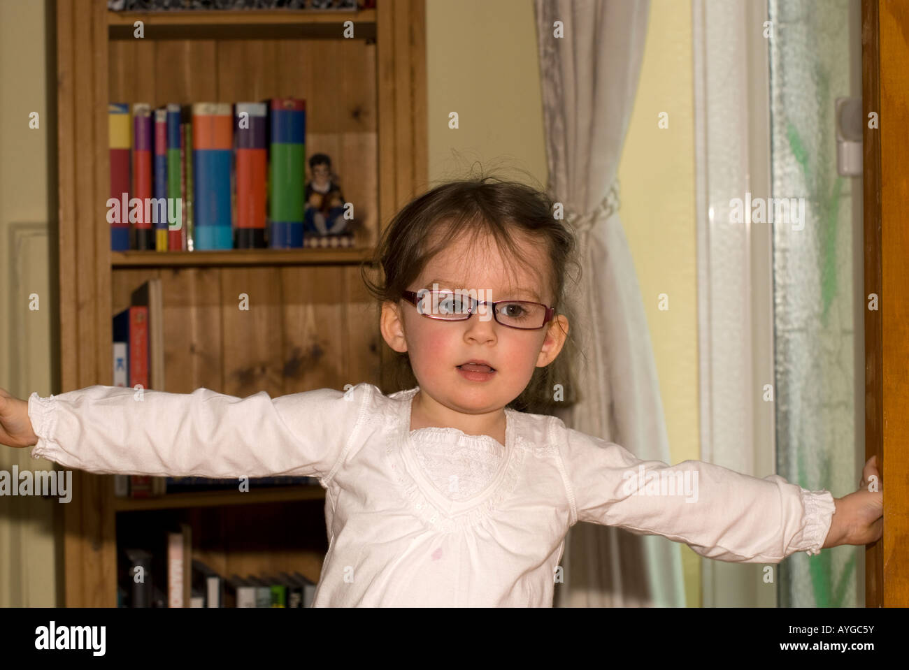 toddlers entrance into the room wearing designer specs 2672 Stock Photo ...