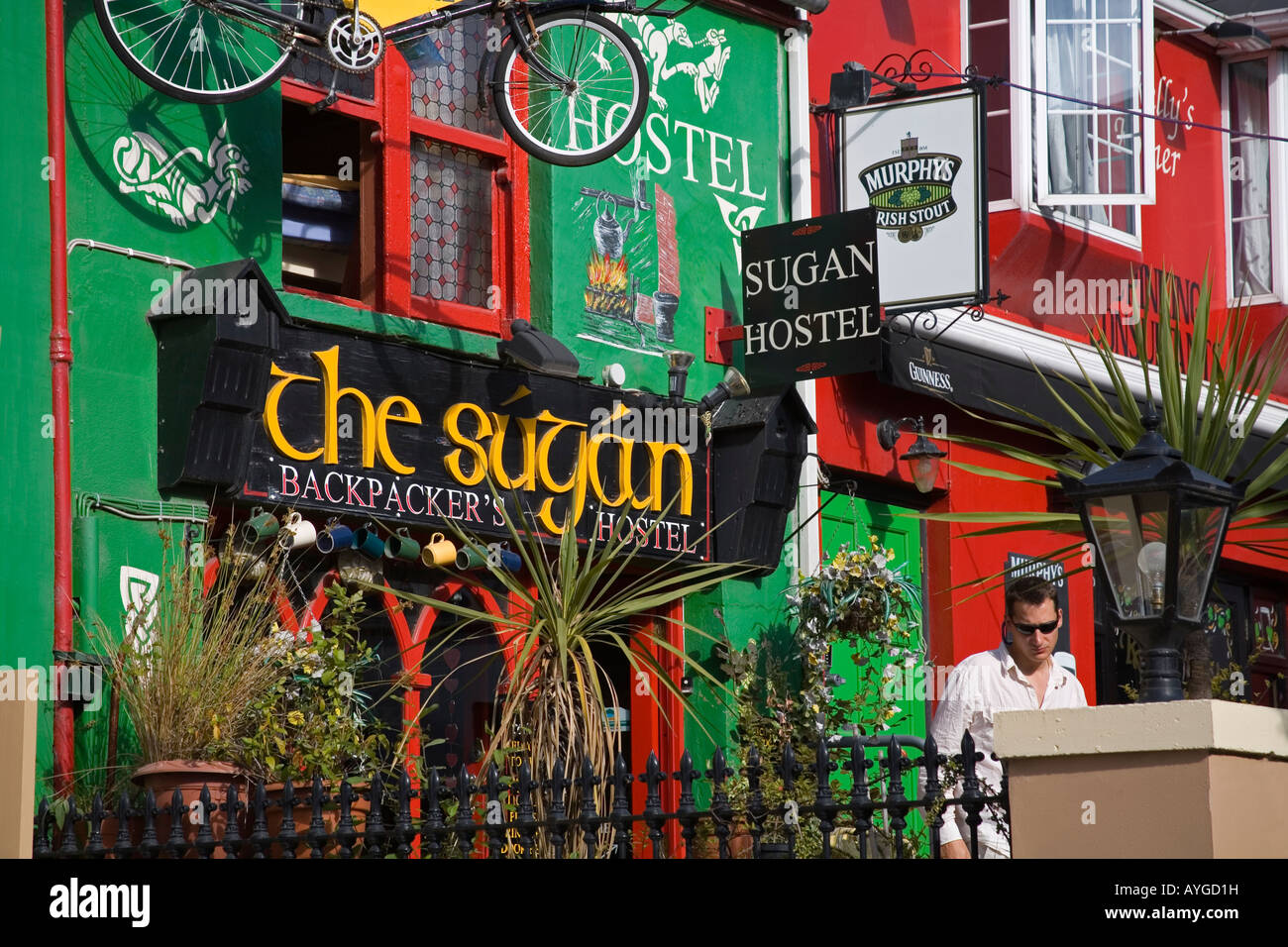 The Sugan Hostel Killarney Town County Kerry Ireland Stock Photo - Alamy