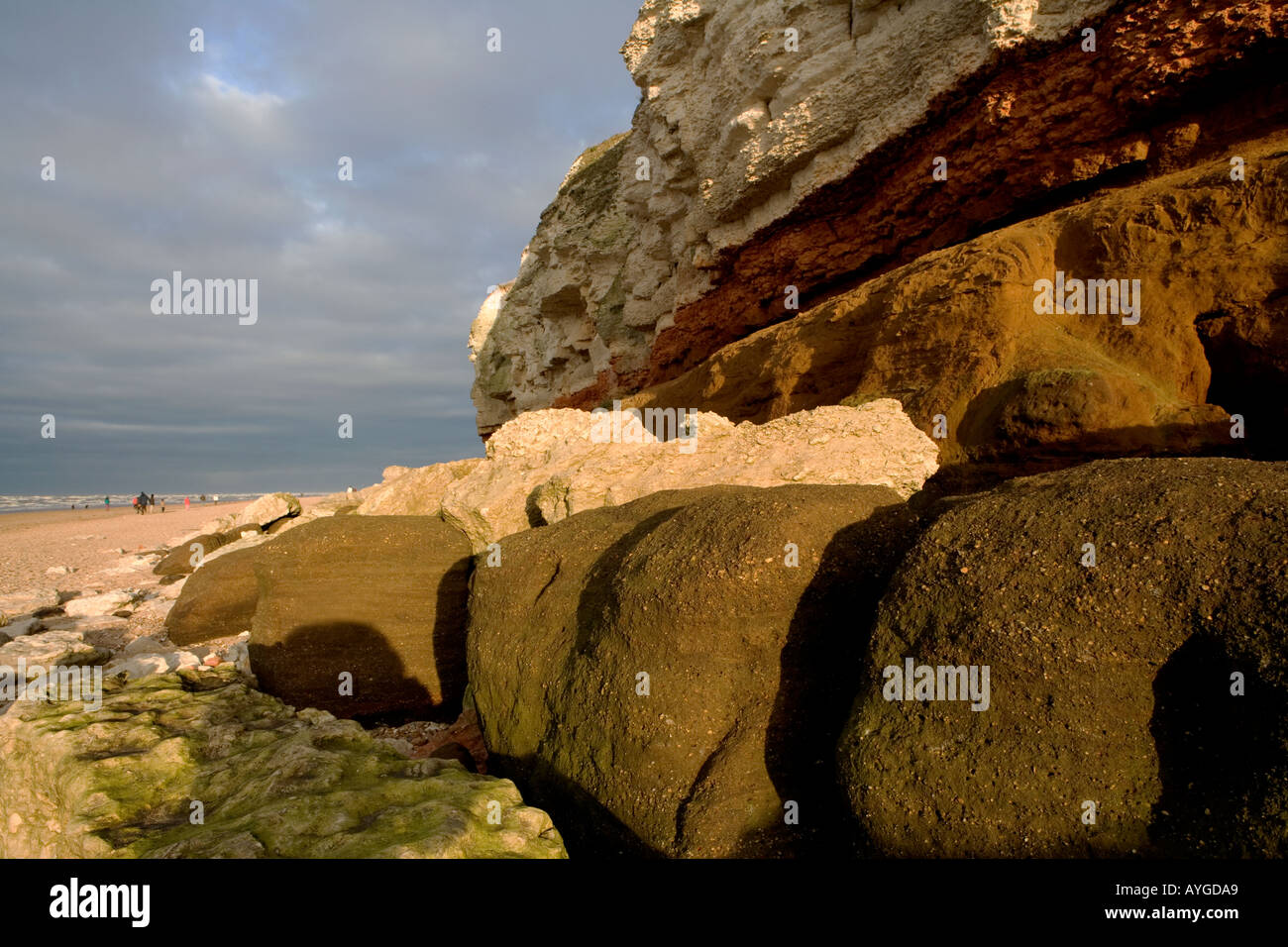 Rocks Cliffs Hunstanton erosion Stock Photo - Alamy
