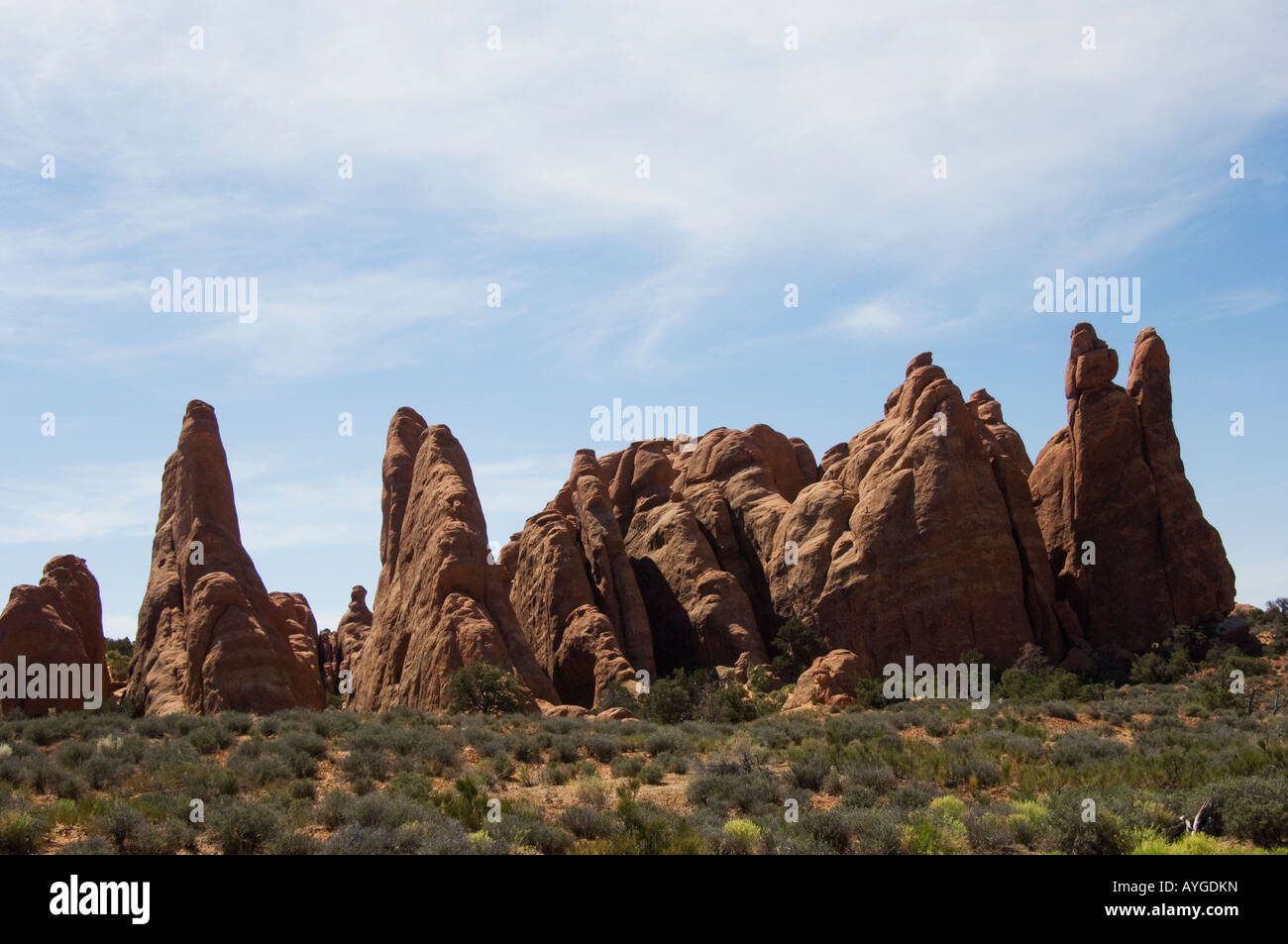 View from Skyline Arch Stock Photo - Alamy
