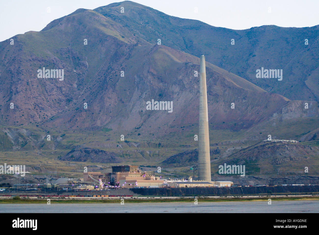 Power Station on the Great Salt Lake Salt Lake City Utah USA Stock ...
