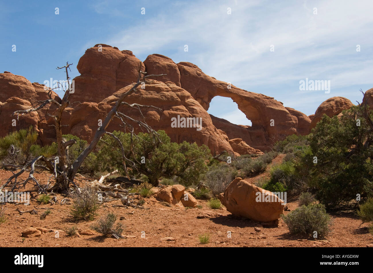 View from Skyline Arch Stock Photo - Alamy